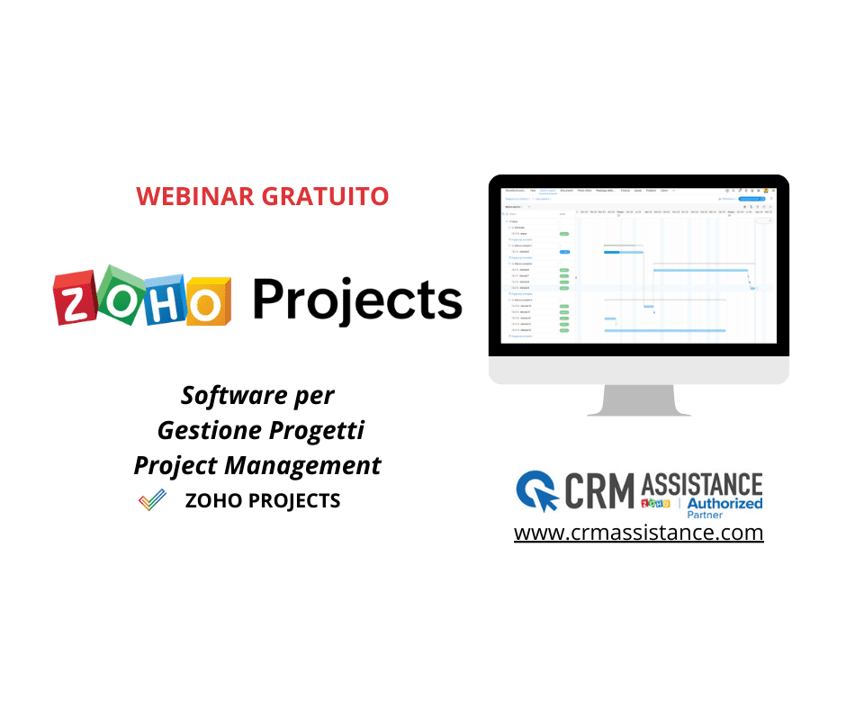 Zoho Projects - webinar gratuito | CRM ASSISTANCE